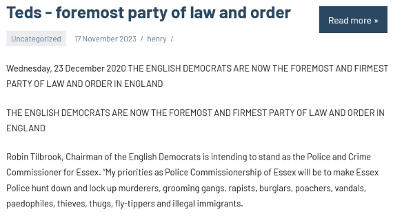 English Democrats Campaign Hub